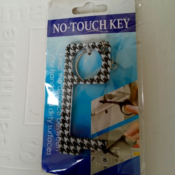 Accessories | Notouch Keychain Nib Herringbone Design Covid Safe | Poshmark